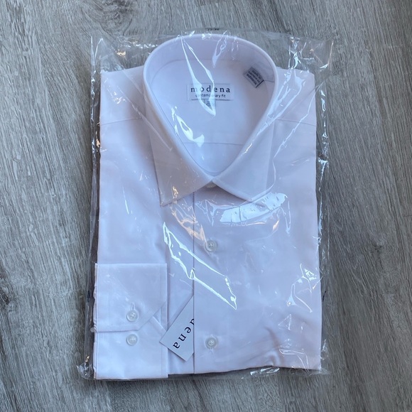 Modena | Shirts | Modena Contemporary Fit Mens Long Sleeve White Dress ...
